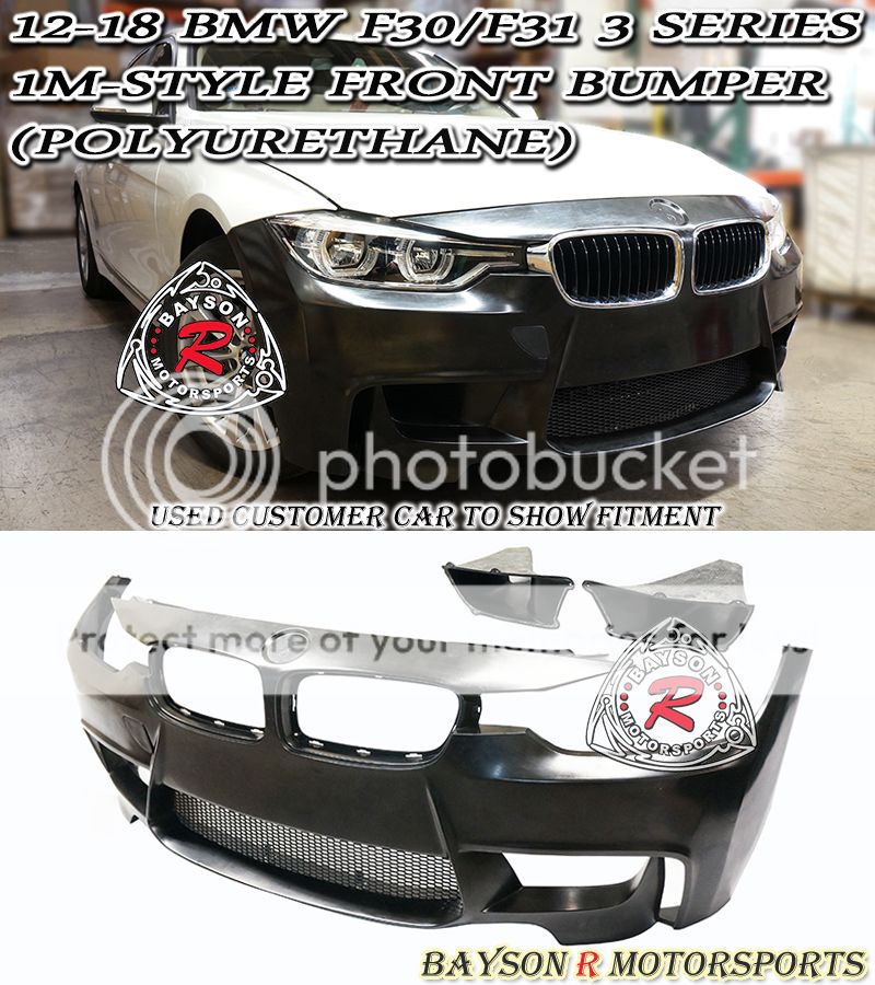 1M-Style Front Bumper Cover (Polyurethane) Fits 12-18 BMW F30 F31 3 ...