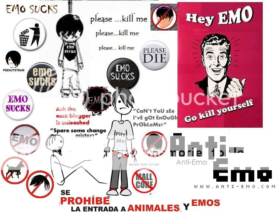 Anti Emo Poster Photo by walalanglast | Photobucket