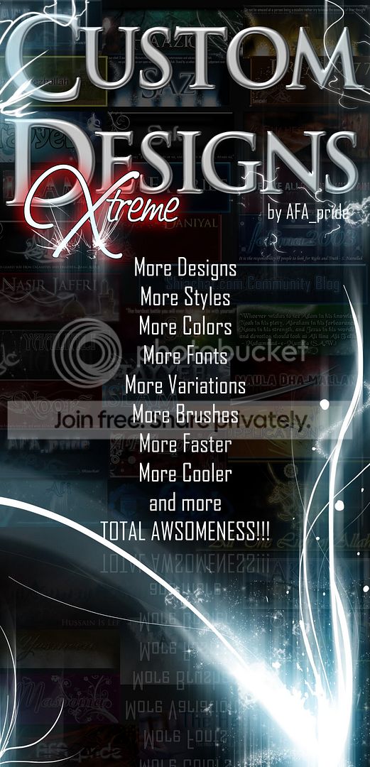 Custom Designs Extreme - Off-Topic - ShiaChat.com